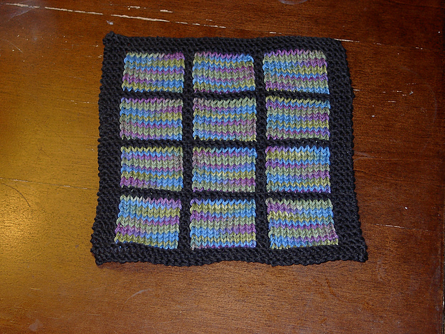 Ravelry: Stained Glass Dishcloth pattern by Dorothy