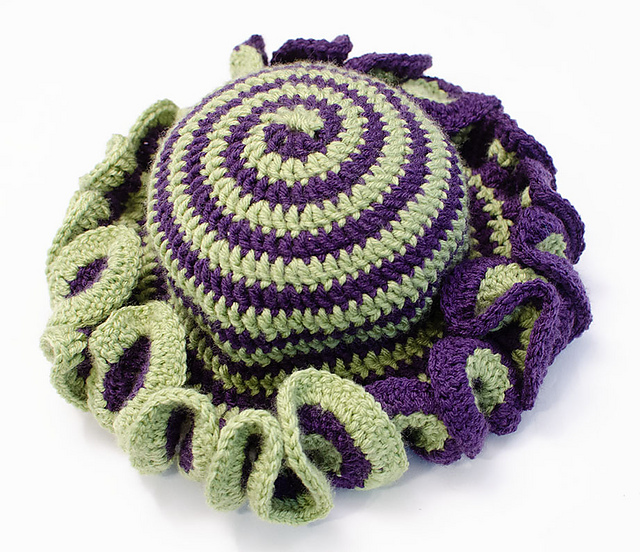 Ravelry: Spiral Ruffle Crochet Hat pattern by Jillian Culver