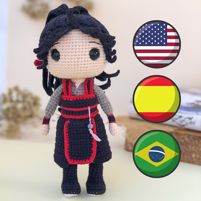 Ravelry: Wei Wuxian MO DAO ZU SHI pattern by Inande Luisa