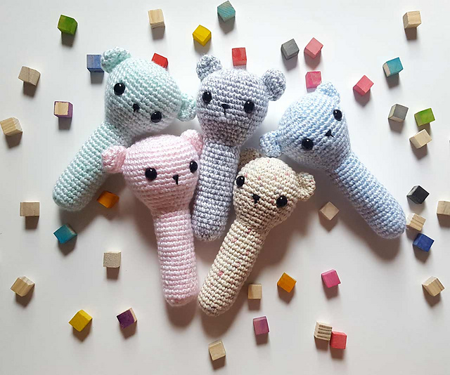 Ravelry: Bear Baby rattle pattern by Carmen Ma
