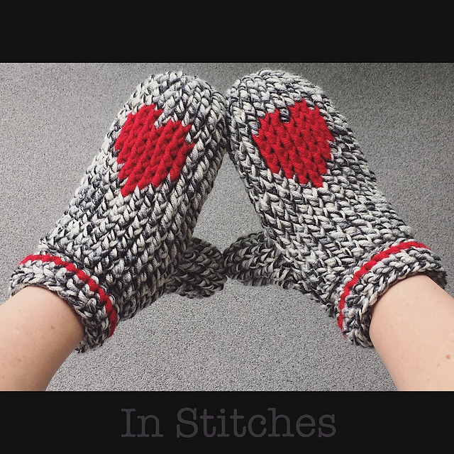 Ravelry: Heart Love Mittens pattern by In Stitches - Crochet by SL