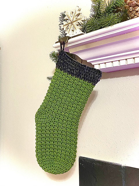 Ravelry: Velvet Cuffed Stocking pattern by Nicole Baldo