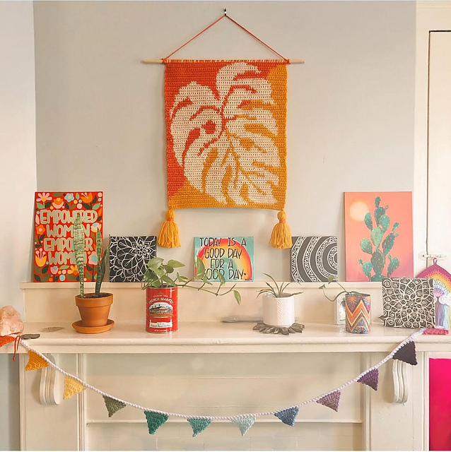Ravelry: Monstera Leaf Tapestry pattern by Indigo Madness