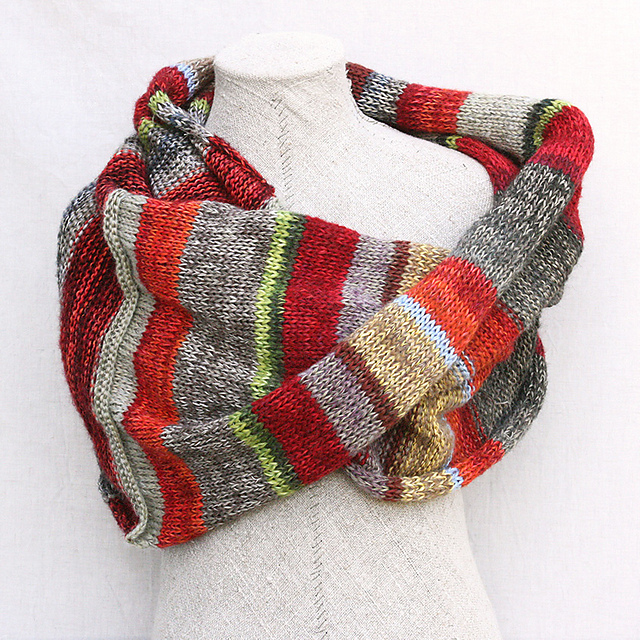 Ravelry: Wrapture rag shawl pattern by Inese Iris Liepina