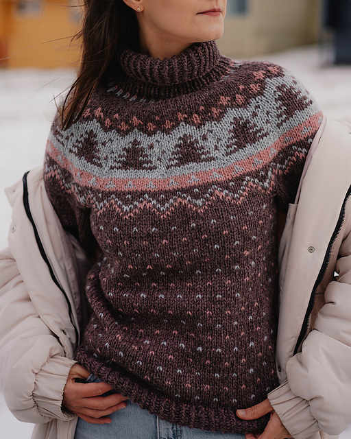 Ravelry: Magic Forest Sweater for Adults pattern by Nazilia Zemdikhanova