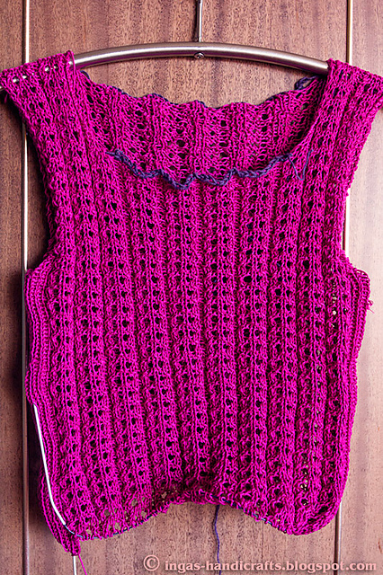Ravelry: Inga-s' Eyelet ribbing top