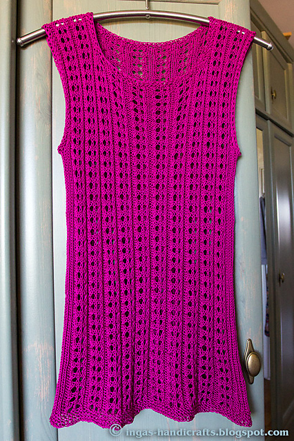 Ravelry: Inga-s' Eyelet ribbing top