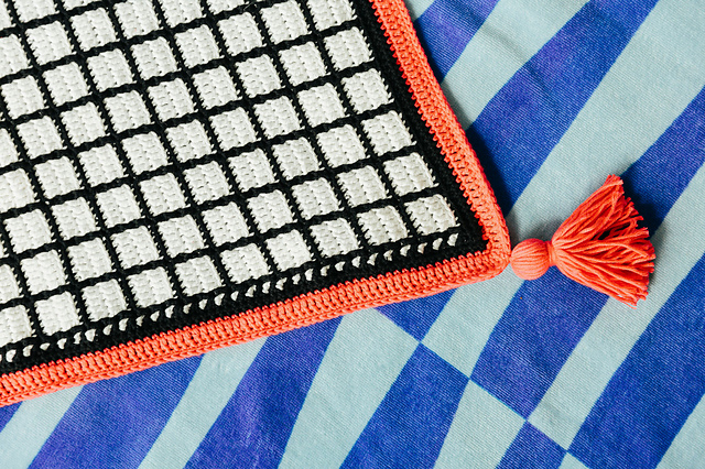 Ravelry: Monochrome Picnic Blanket pattern by Lucy Djevdet