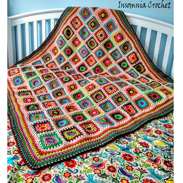 Ravelry: Folky Blanket & Poncho pattern by Kaz - Insomnia Crochet