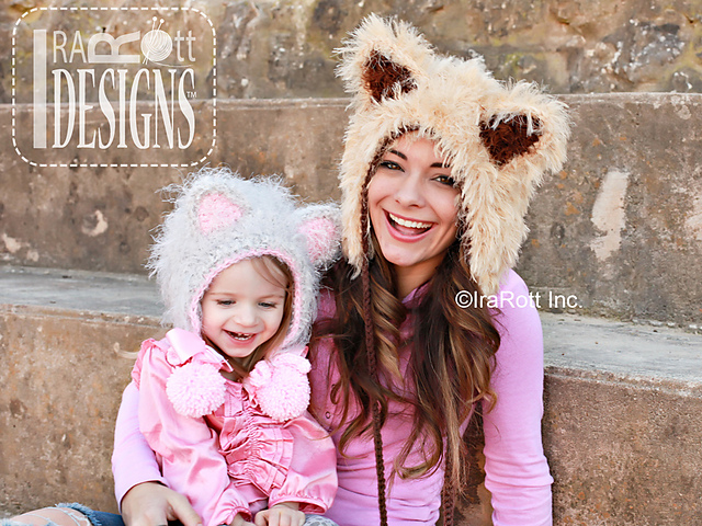 Ravelry: Furry Foxy Cat Bonnet pattern by Ira Rott