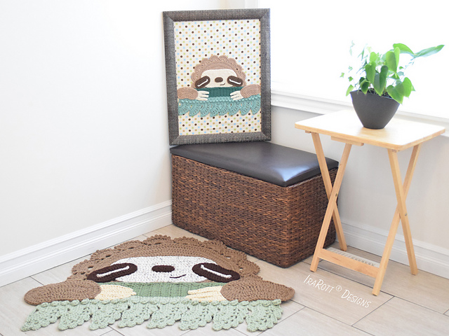 Ravelry: Mossy The Sloth Rug pattern by Ira Rott