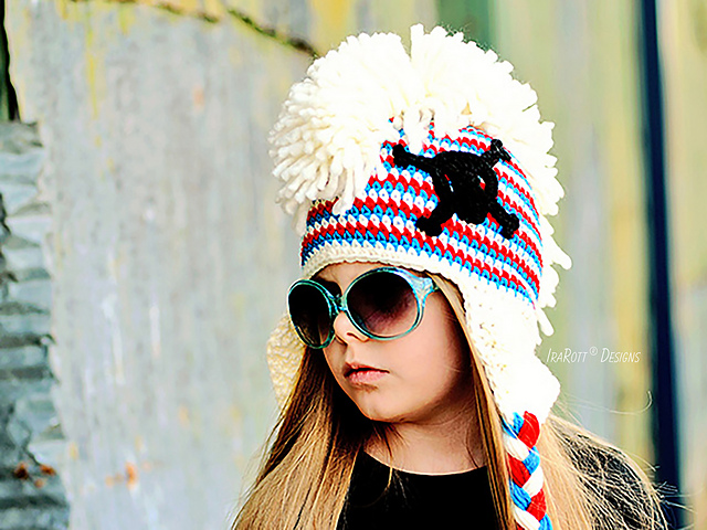 Ravelry: Skull and Crossbones Retro Punk Hat pattern by Ira Rott