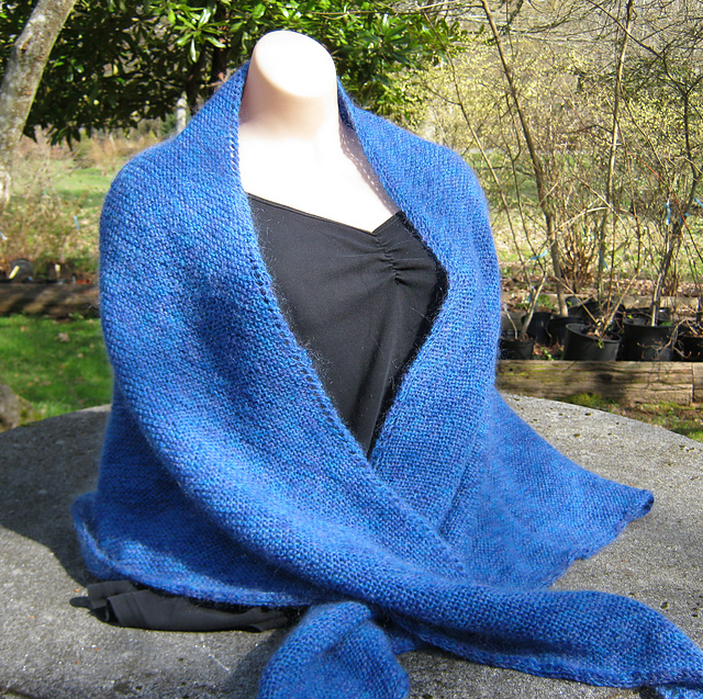 Ravelry: Super Simple Garter Stitch Shawl pattern by Jane Irish Nelson