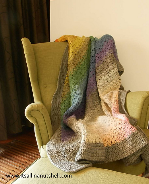 Ravelry: Spectrum C2C Ombre Blanket pattern by Esther Dijkstra
