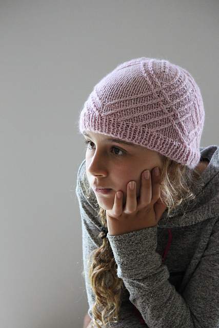 Ravelry: Slanting Slips Beanie pattern by Donna Prentice