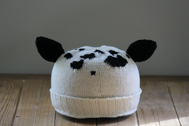 Ravelry: Cow Beanie #2 pattern by Donna Prentice