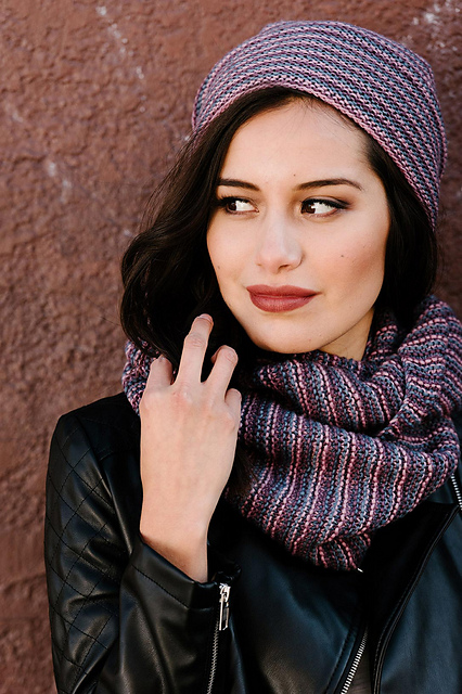 Ravelry: Trilogies Hat & Cowl pattern by Amy Palmer