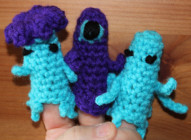 Ravelry: Monster Finger Puppets pattern by Joy M. Prescott