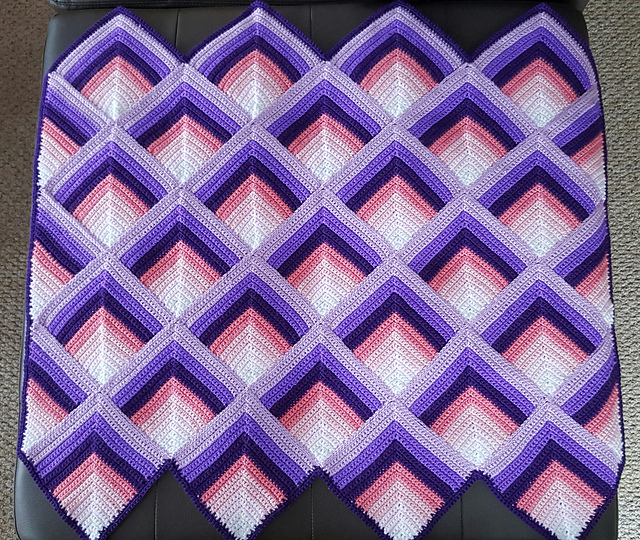 Ravelry: Pyramid afghan pattern by Bernhard Ulmann Co.