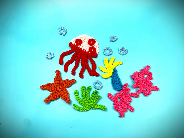 Ravelry: Sea Creatures Appliques pattern by JTcreations