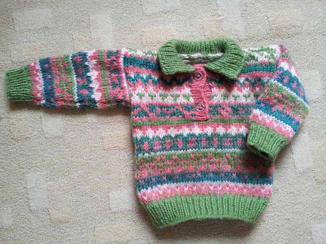 Ravelry: Jaccol's Fair Isle Trio Baby Jumpers - Style 3
