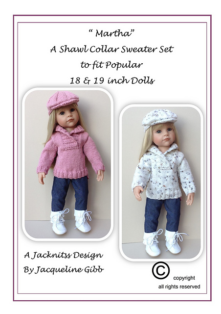 Ravelry: Shawl Neck Sweater & Cap pattern by Jacqueline Gibb