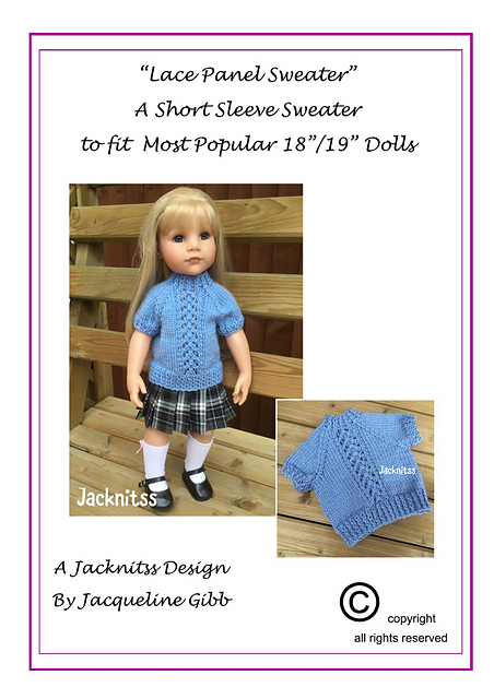 Ravelry: Lace Panel Sweater pattern by Jacqueline Gibb