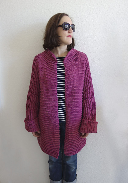 Ravelry: Dunkelblauer Strickmantel pattern by Brigitte Design