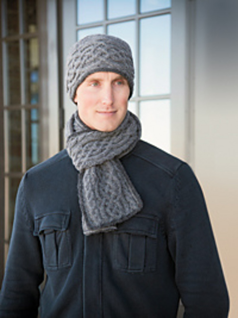 Ravelry: Celtic Toque and Scarf pattern by Jill Wright
