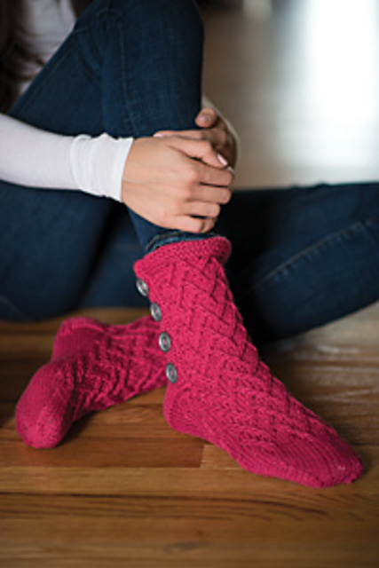 Ravelry: Buttoned Up Boot Socks pattern by Amy Polcyn
