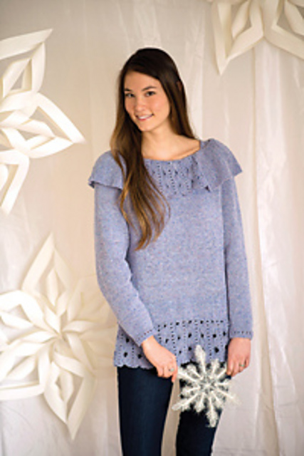 Ravelry: Frosted Glass Sweater pattern by Jill Wolcott