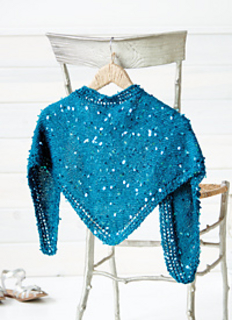 Ravelry: Simple Sequins Shawl pattern by Lisa Gentry