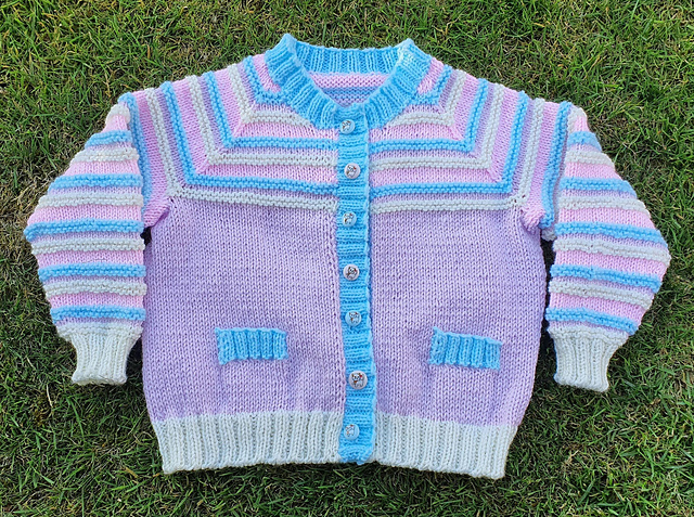 Ravelry: Design 7 Cardigan and Hat pattern by Jenny Watson