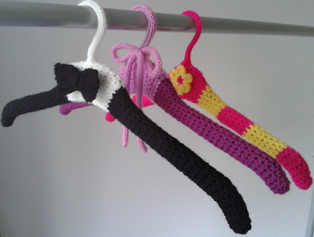 Ravelry: Plastic Coat Hanger Cover pattern by Jane Ann Pep