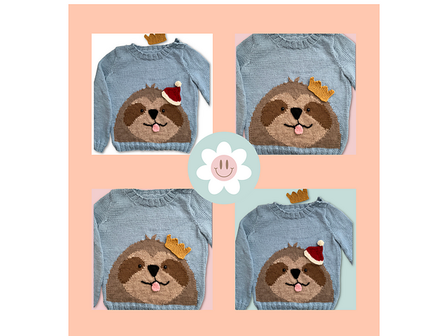 Ravelry: Sidney Sloth Christmas Jumper pattern by Jane Burns