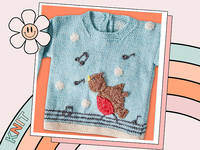 Ravelry: Bobby the Singing Robin Sweater pattern by Jane Burns