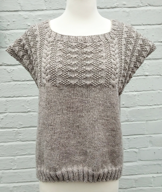 Ravelry: Nora Sleeveless Gansay pattern by Jane Ellison