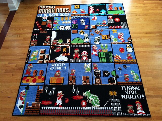 Ravelry: JaneEyre9's Super Mario Bros. Blanket