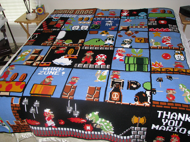 Ravelry: JaneEyre9's Super Mario Bros. Blanket