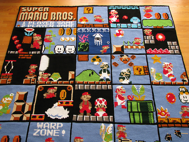 Ravelry: JaneEyre9's Super Mario Bros. Blanket