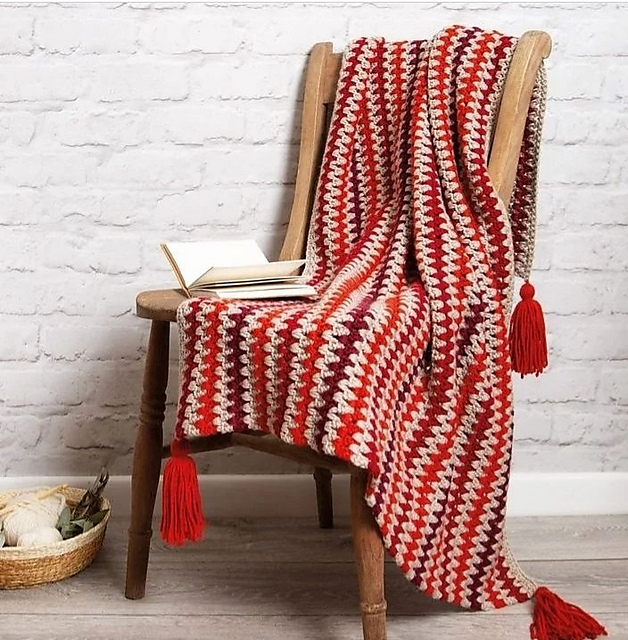 Ravelry: Forth Bridge Blanket pattern by Jane Howorth