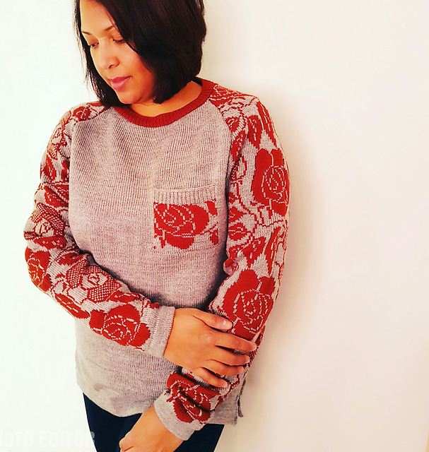 Ravelry: Rose Raglan Jumper pattern by Janine Stanfield