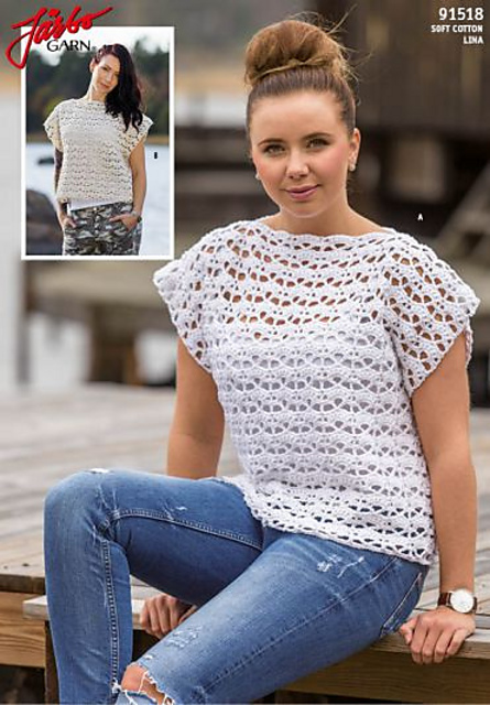 Ravelry: 91518. VIRKAD DAMTOP pattern by Järbo