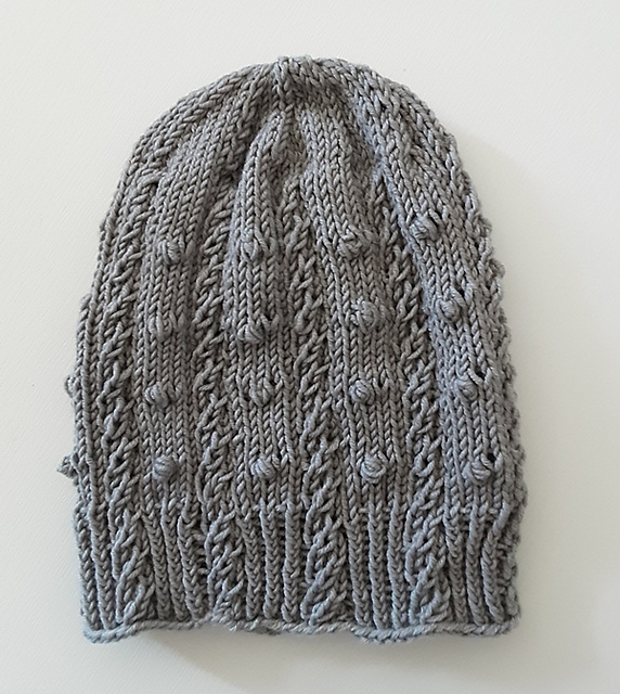 Ravelry: Cable VS Bubble Beanie pattern by Jaylyn Xander
