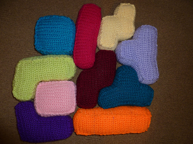 Ravelry: Tetris blocks pattern by Jazmo Tennant