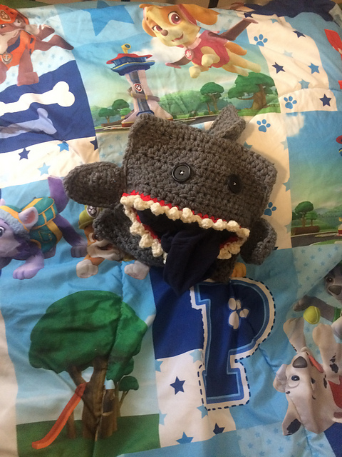 Ravelry: Shark Pajama Eater pattern by Jen Causley