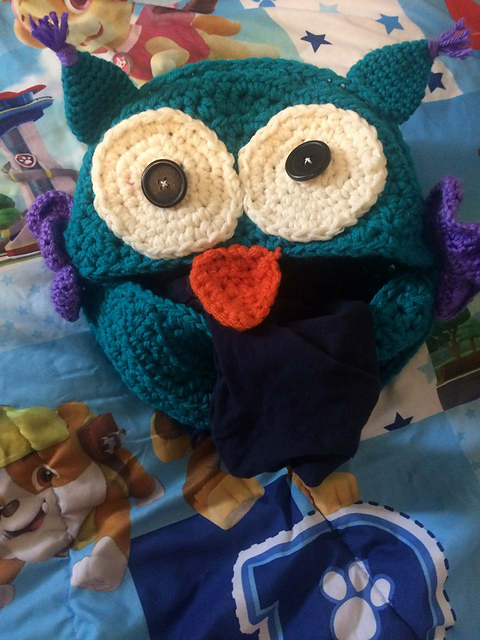Ravelry: Owl Pajama Eater pattern by Jen Causley