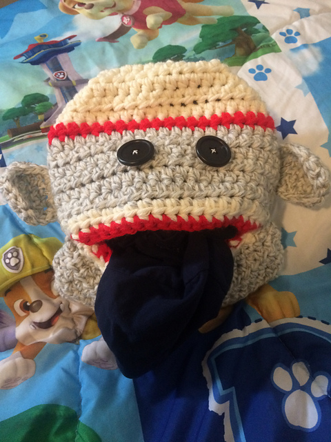 Ravelry: Sock Monkey Pajama Eater pattern by Jen Causley