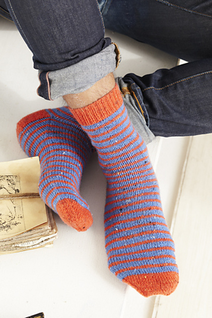 Ravelry: #23 Striped Socks pattern by Jeannie Chin