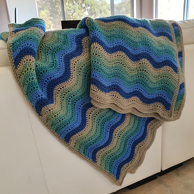 Ravelry: Beach Waves Blanket pattern by Jeeti Dhammu